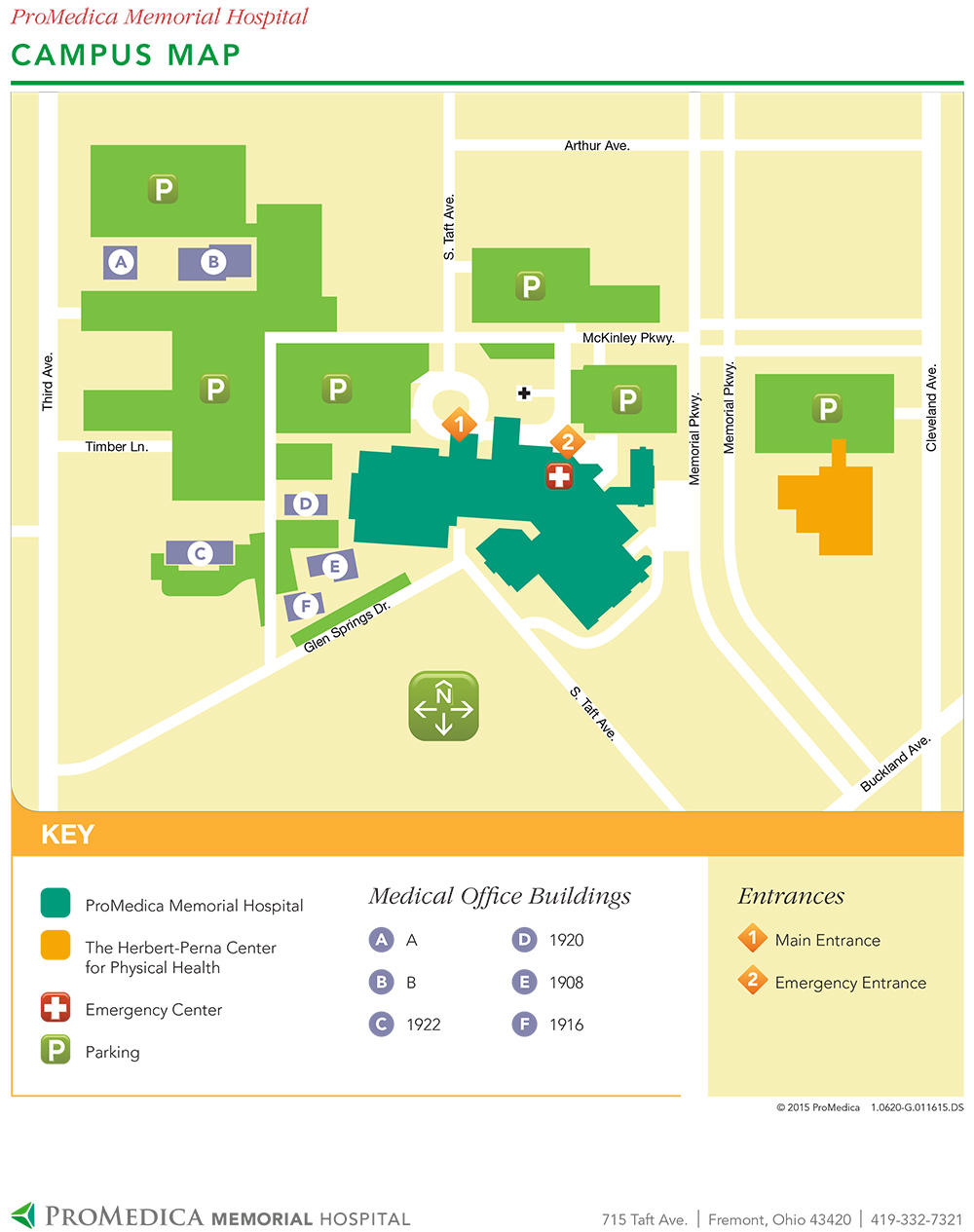 Memorial Campus Map (LG) • The Gypsy Nurse